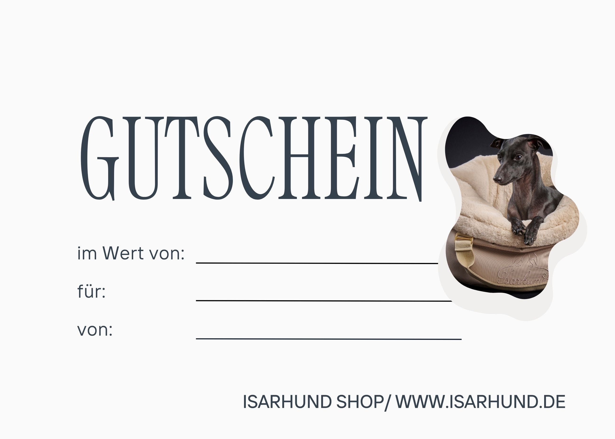 Isarhund Geschenkgutschein